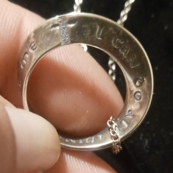 Jewelry | Mobius Necklace 925 I Can Do All Things Through Christ Who ...